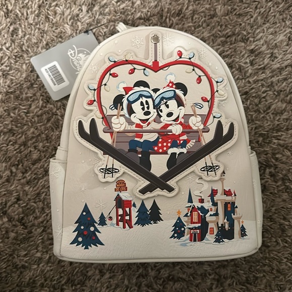 Loungefly | Bags | Nwt Loungefly Ski Slope Mickey Mouse Mini Backpack ...